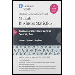 Business Statistics: A First Course - MyLab Statistics | Shawnee State ...