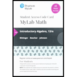 MyLab Math with Pearson eText Access Code (18 Weeks) for Introductory ...