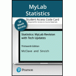 MyLab Statistics with Pearson eText Access Code (18 Weeks) for Statistics, Updated Edition ...