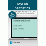 MyLab Statistics with Pearson eText Access Code for Essentials of Statistics | Central Community ...