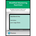 Modified Mastering Nutrition with Pearson eText Access Code for ...