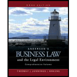 Anderson's Business Law and the Legal Environment, Comprehensive Volume ...
