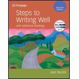 Steps to Writing Well with Additional Readings (w/ MLA9E Updates ...