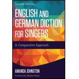 English and German Diction for Singers | Ball State University Official ...