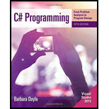 C# Programming : From Problem... | University of Southern Indiana ...