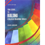 Ten Steps to Building College Reading Skills - With Access | Houston ...