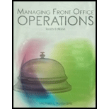 Managing Front Office Operations With Answer Sheet | University of ...