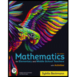 Mathematics For Elementary And Middle School Teachers With Activities ...