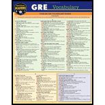 GRE Vocabulary: a QuickStudy Laminated Reference Guide | University ...